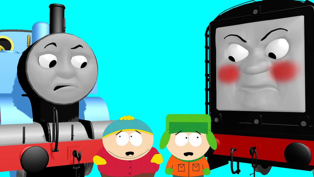 South Park Cussing In Class Scene With Thomas Whistles And Horns - YouTube