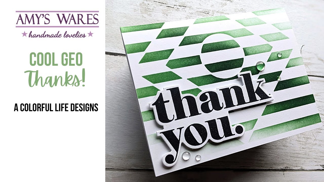 Quick and easy Thank You Card Design! Great for masculine cards OR for ...