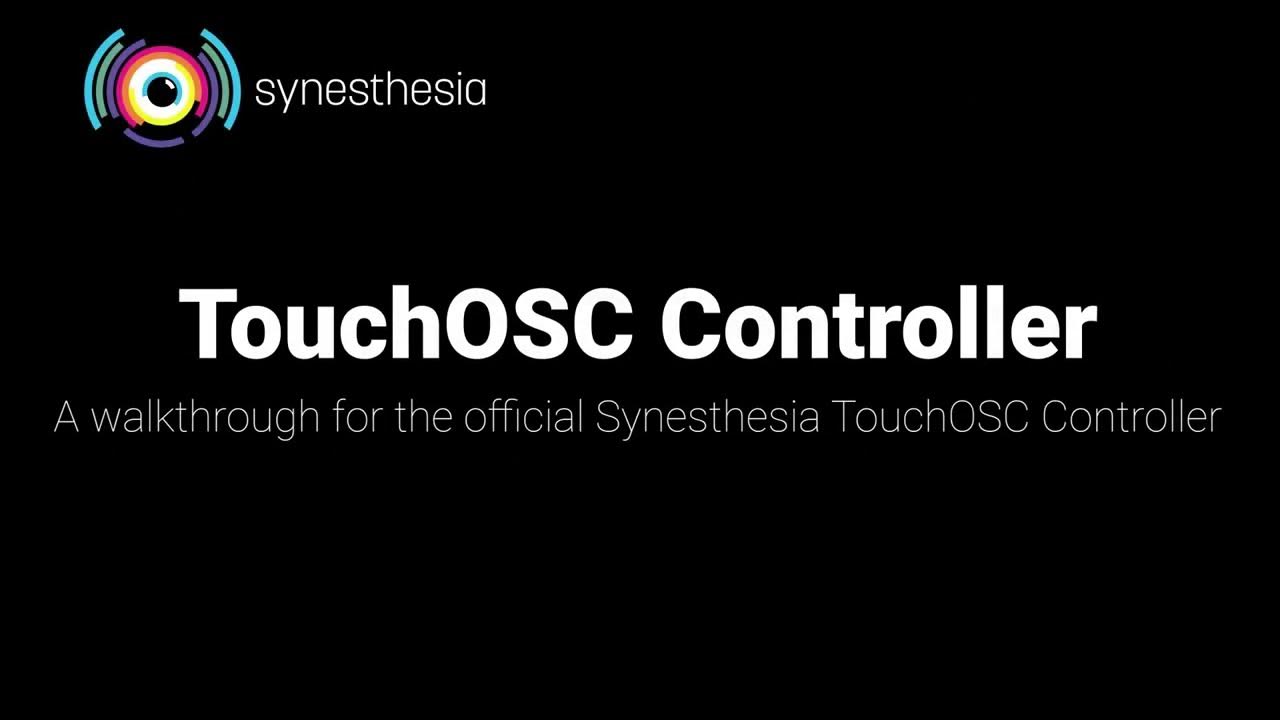 Tutorial: Official TouchOSC Controller for Synesthesia (Free Download) - YouTube