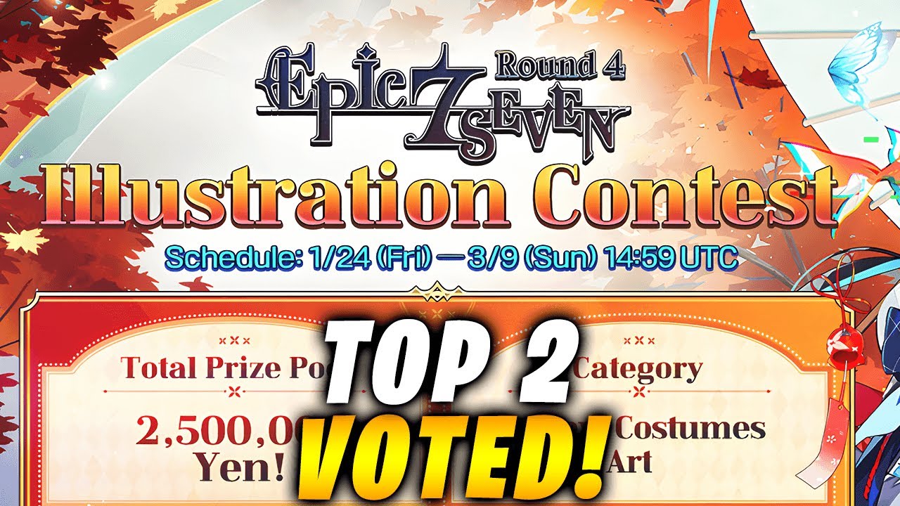 THE TOP 2 VOTED ARE?! EPIC SEVEN ART CONTEST ILLUSTRATIONS! Epic Seven ...