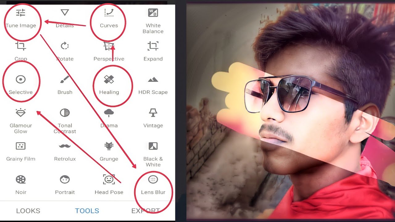 How to Snapseed photo editing🙏👍💯💯 tutorial arrow step by step Rockstar AK editz - YouTube