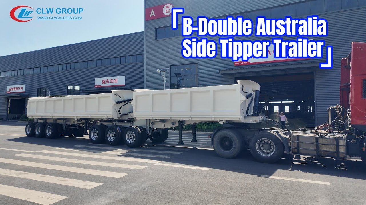 OZ ADR Australia Road Train-B-Double Side Tipper, Hydraulic Test for A ...