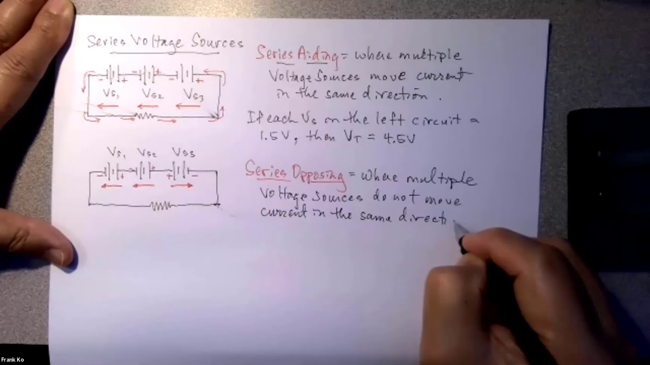 KO-Guy Series Aiding & Series Opposing Voltage Sources - YouTube