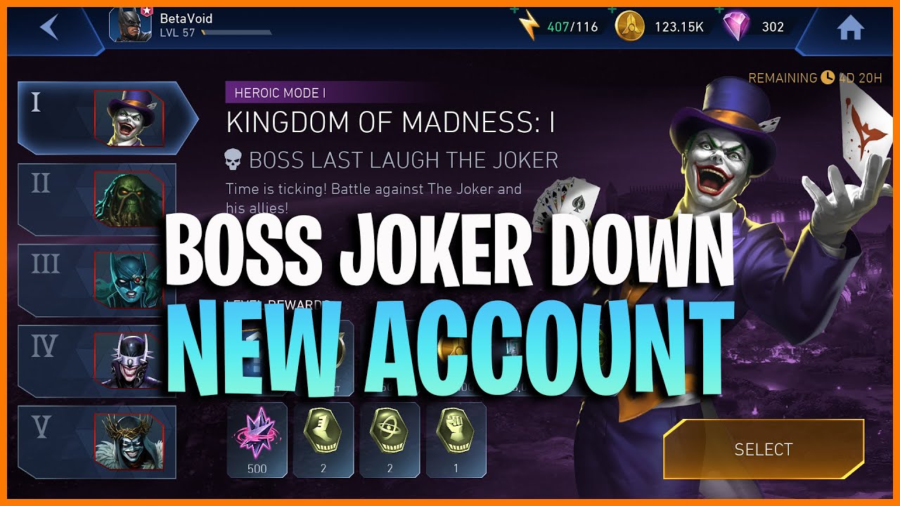 Injustice 2 Mobile | Boss Joker Down | Rewards Kingdom Of Madness ...