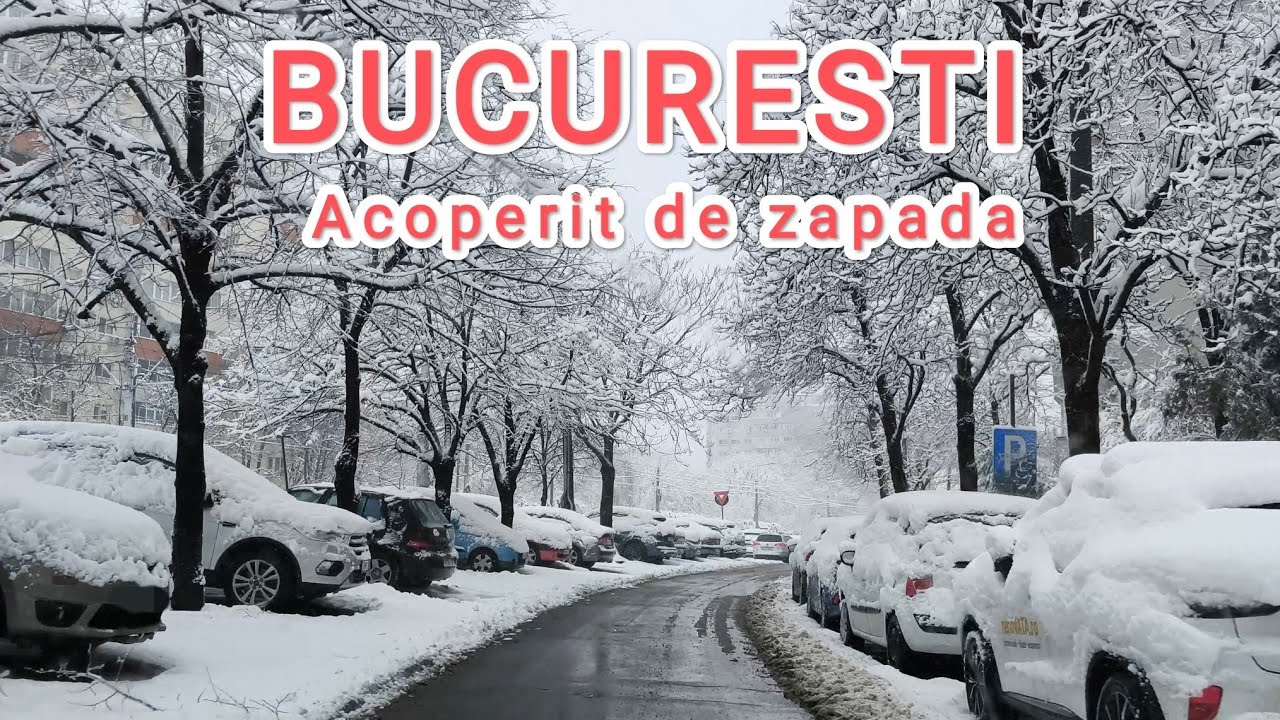 Orasul Bucuresti acoperit de zapada - Inel Median | 20 Ianuarie 2024 ...