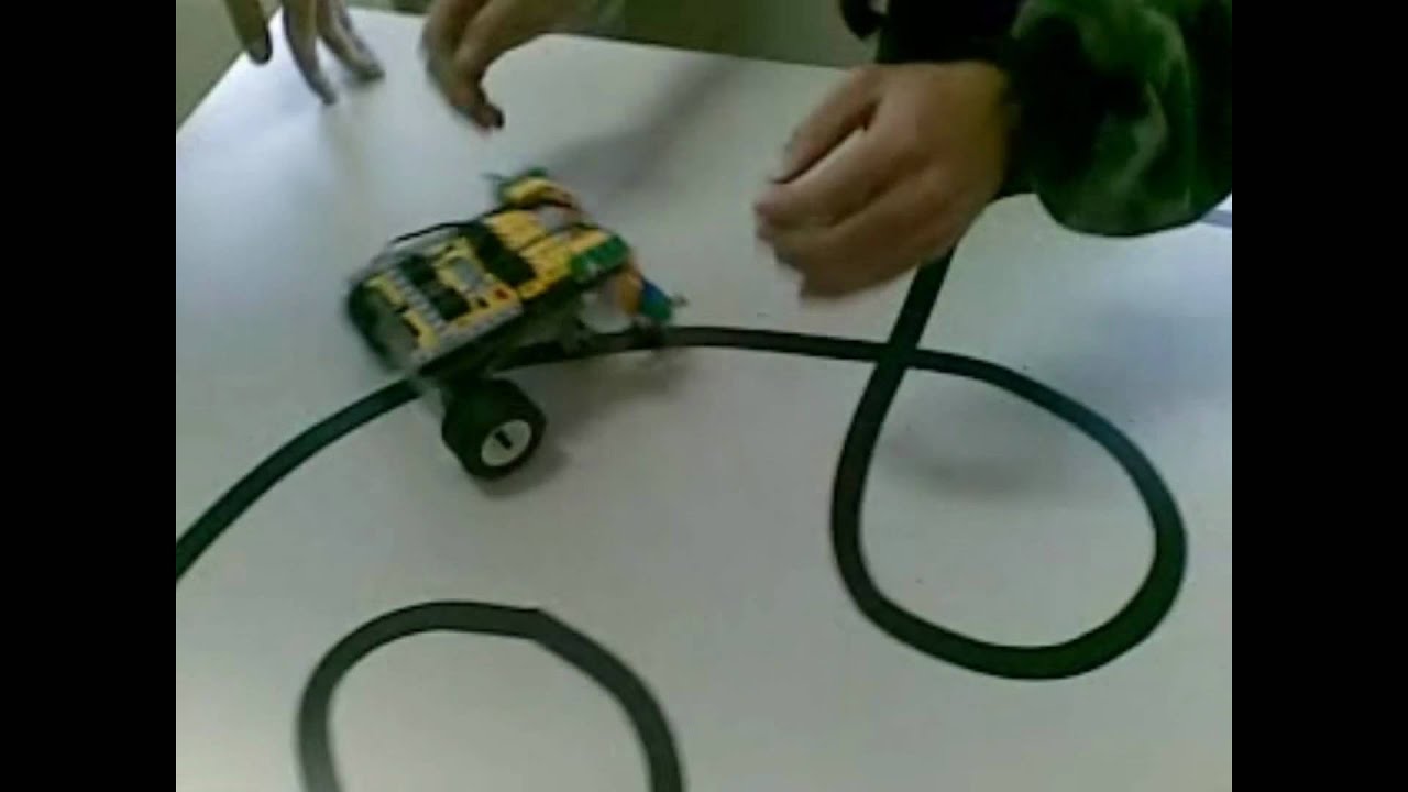 Robot line follower Lego RCX (robô segue linha) - YouTube