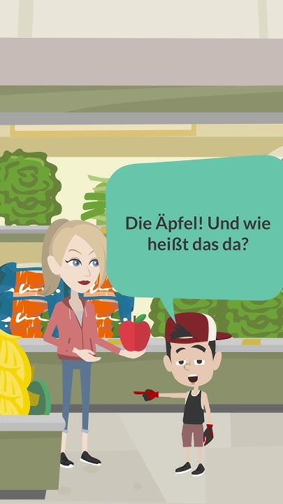 Lena und Max: Das Abenteuer im Supermarkt / Deutsch lernen - YouTube