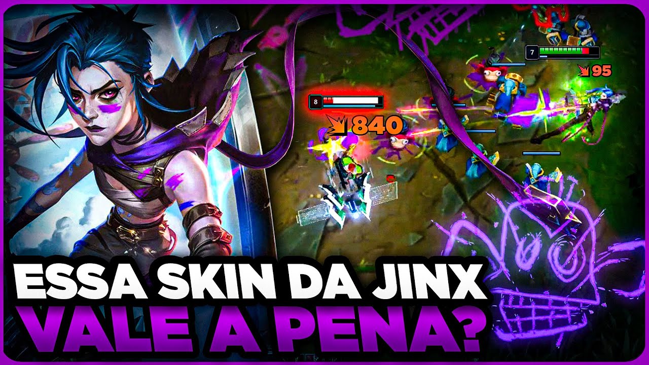 GAMEPLAY com a NOVA SKIN da JINX de 32.000RP - YouTube