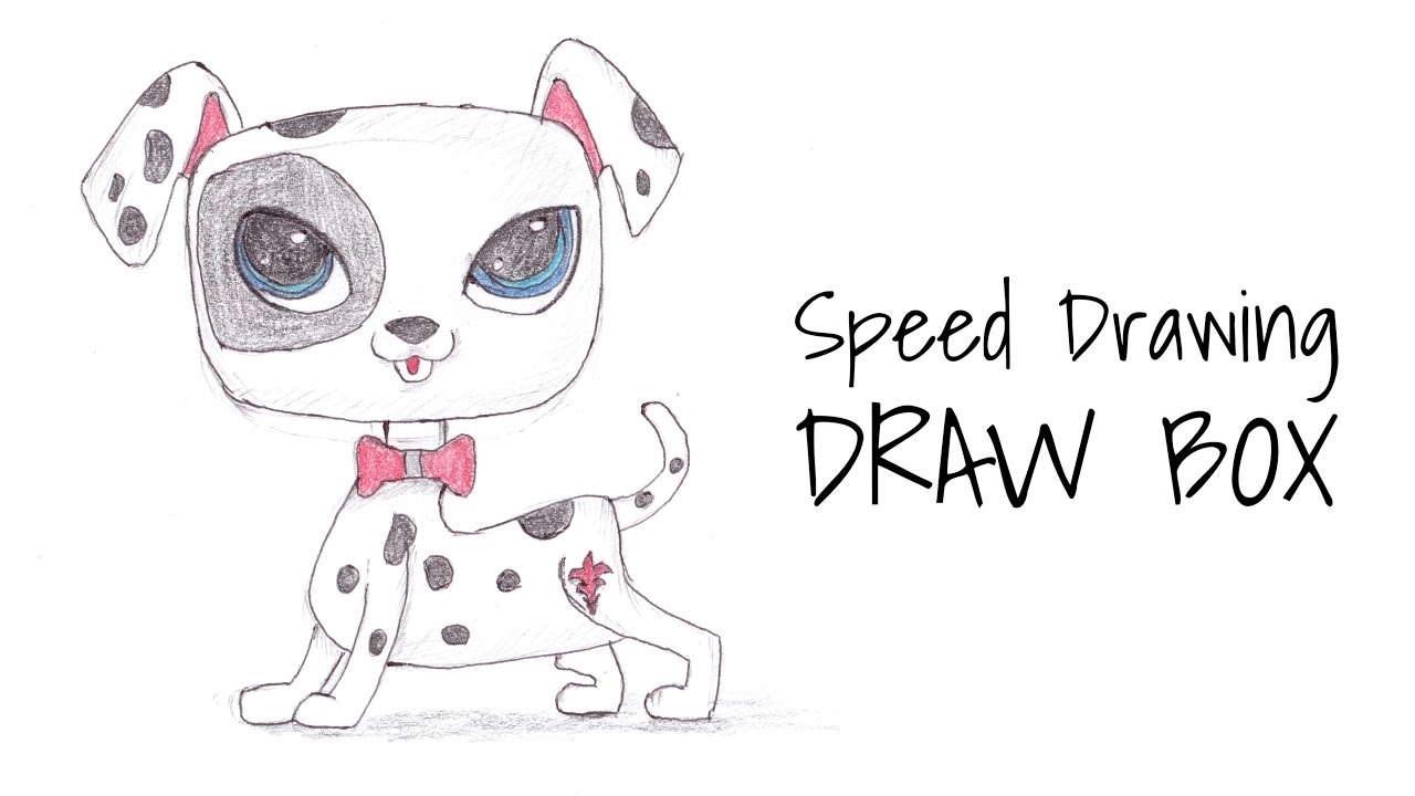 Littlest Pet Shop (LPS) Puppy Dotsy Davidson Drawing and Colouring ...