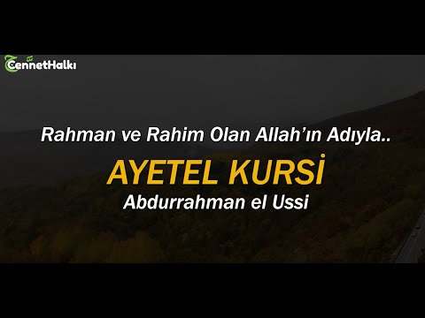 AYETEK KÜRSİ - Abdurrahman el Ussi
