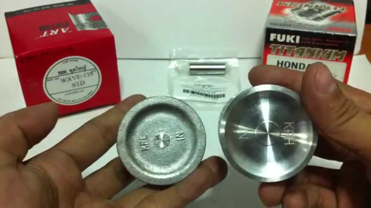 รีวิว ลูกเวฟ110vsลูกเวฟ125 HONDA WAVE110 VS WAVE125 piston - YouTube