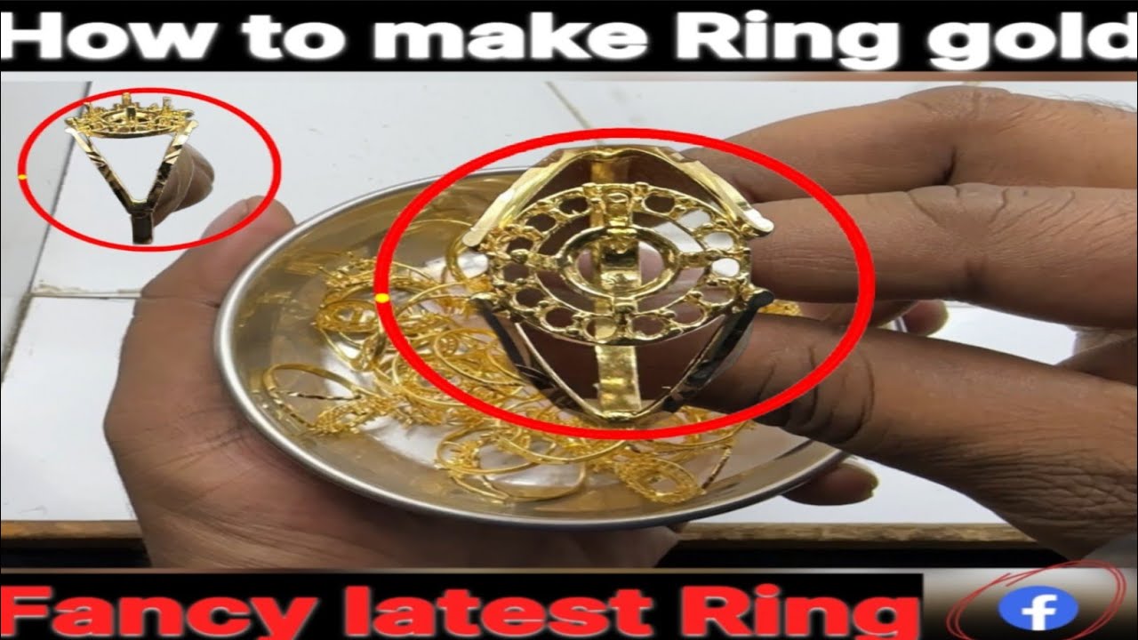 Fancy Casting Ring Gold Design Making 22k #amirulhoque #gold #jewellery ...