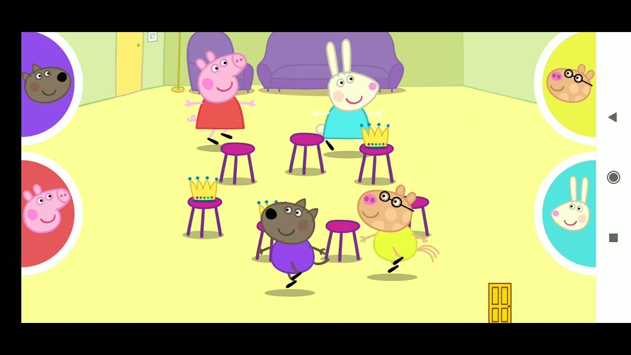 Peppa pig musical chairs. 🐷 old version part 2 - YouTube