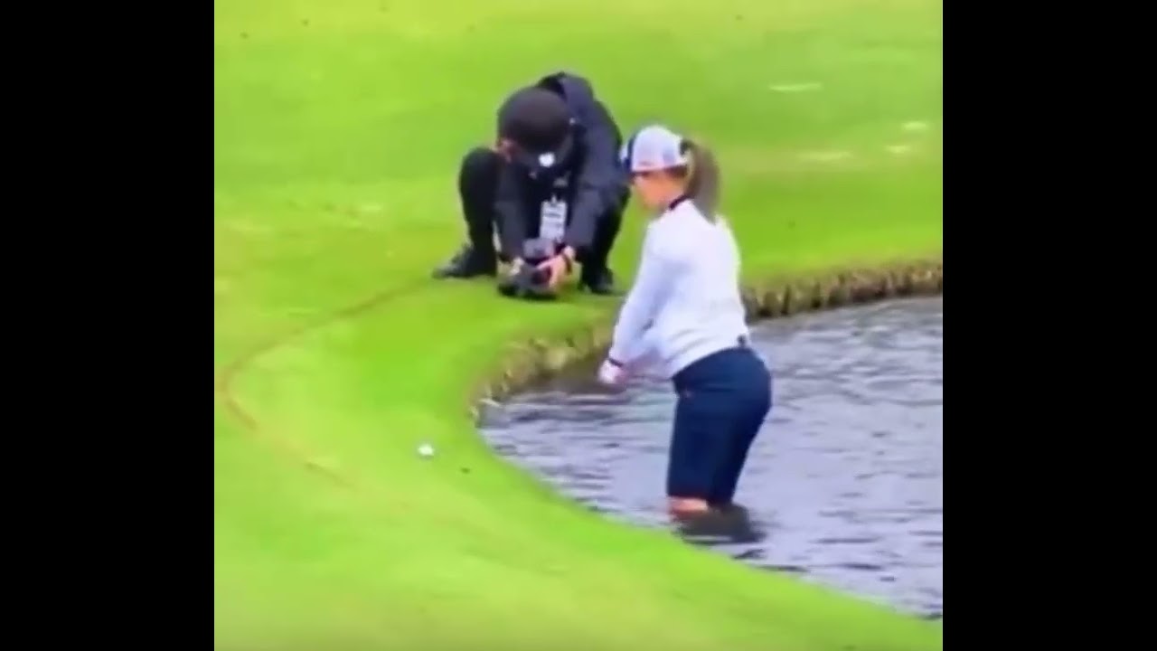 WOMAN GOLF FAIL! - YouTube