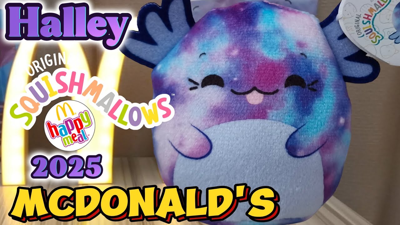 MEET HALLEY! McDonald's Squishmallows Happy Meal Surprise Unboxing ...