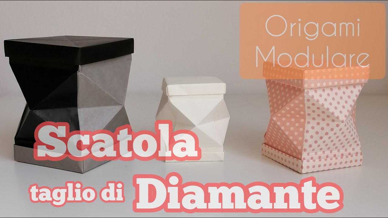Origami Scatola Diamante - YouTube
