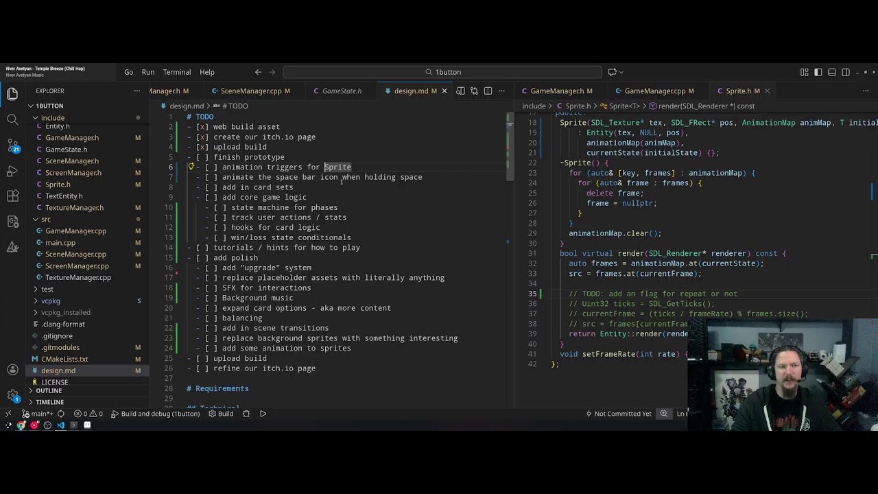1-Button Game Jam | Roguelike + Simulation | C++ | SDL3 - YouTube