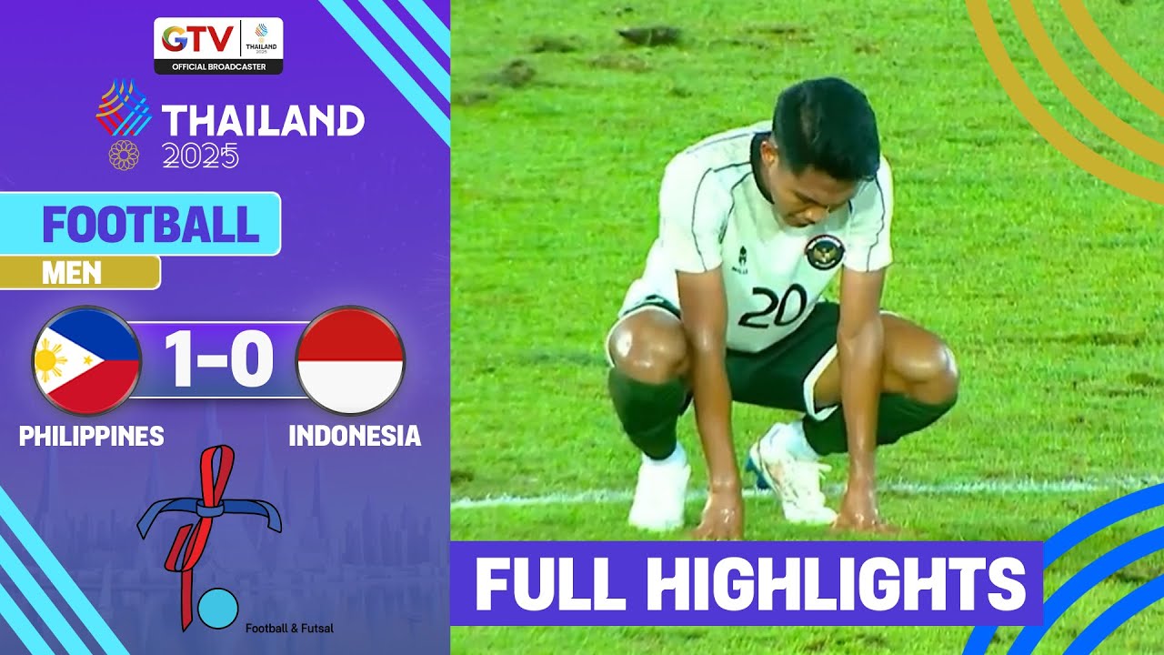 FULL HIGHLIGHT | PHILIPPINES (1) VS (0) INDONESIA | FOOTBALL MEN | SEA ...