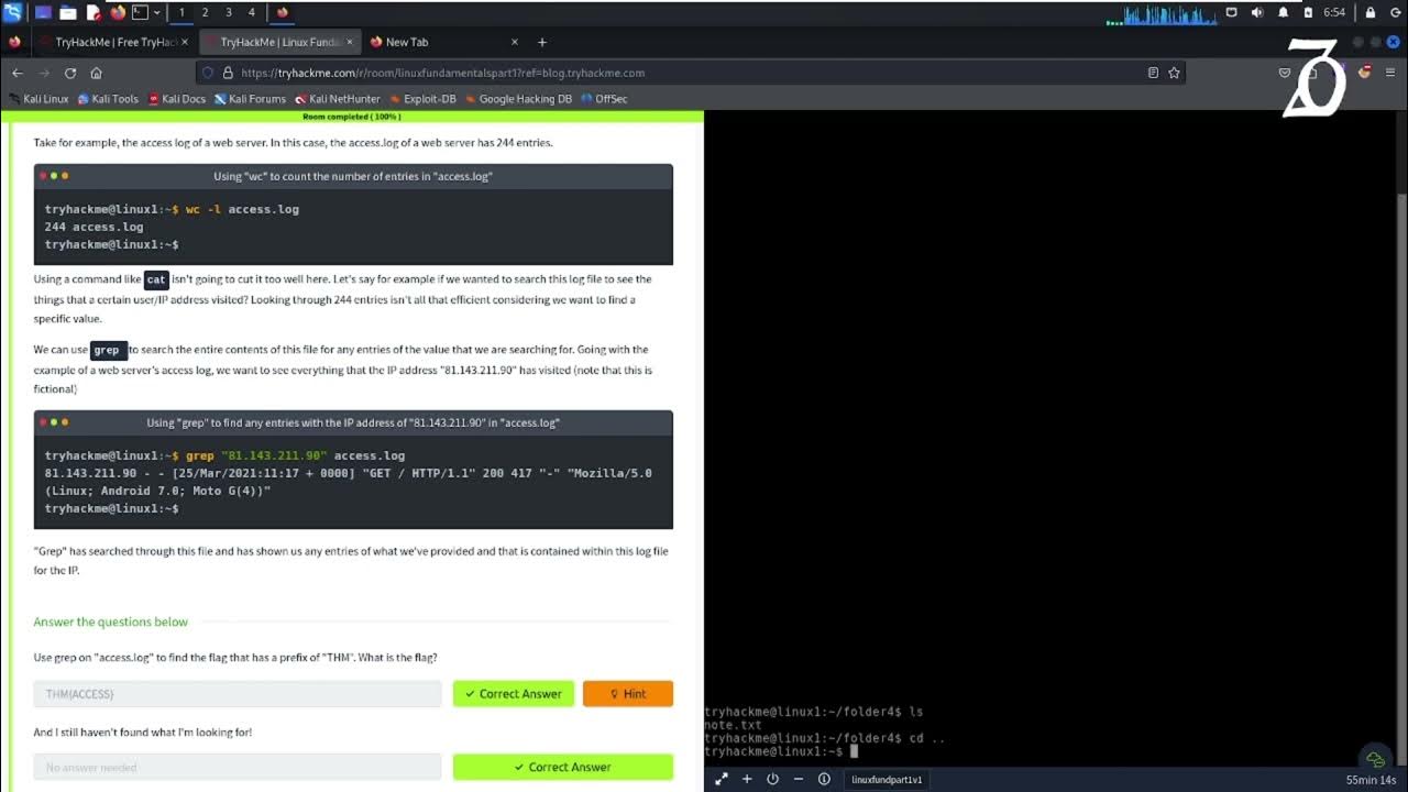 Linux Fundamentals Part 1 | TryHackMe Walkthrough - YouTube