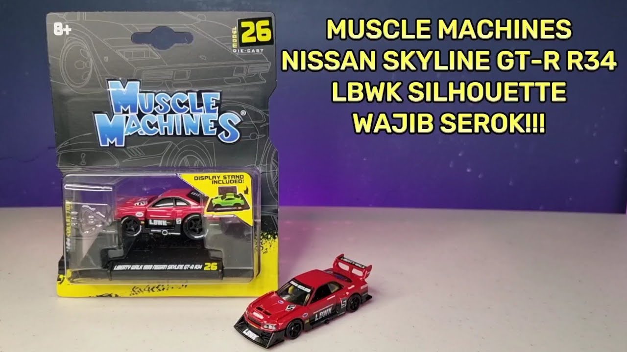MUSCLE MACHINES 1999 NISSAN SKYLINE GTR R34 LBWK SILHOUETTE LUCU BANGET ...