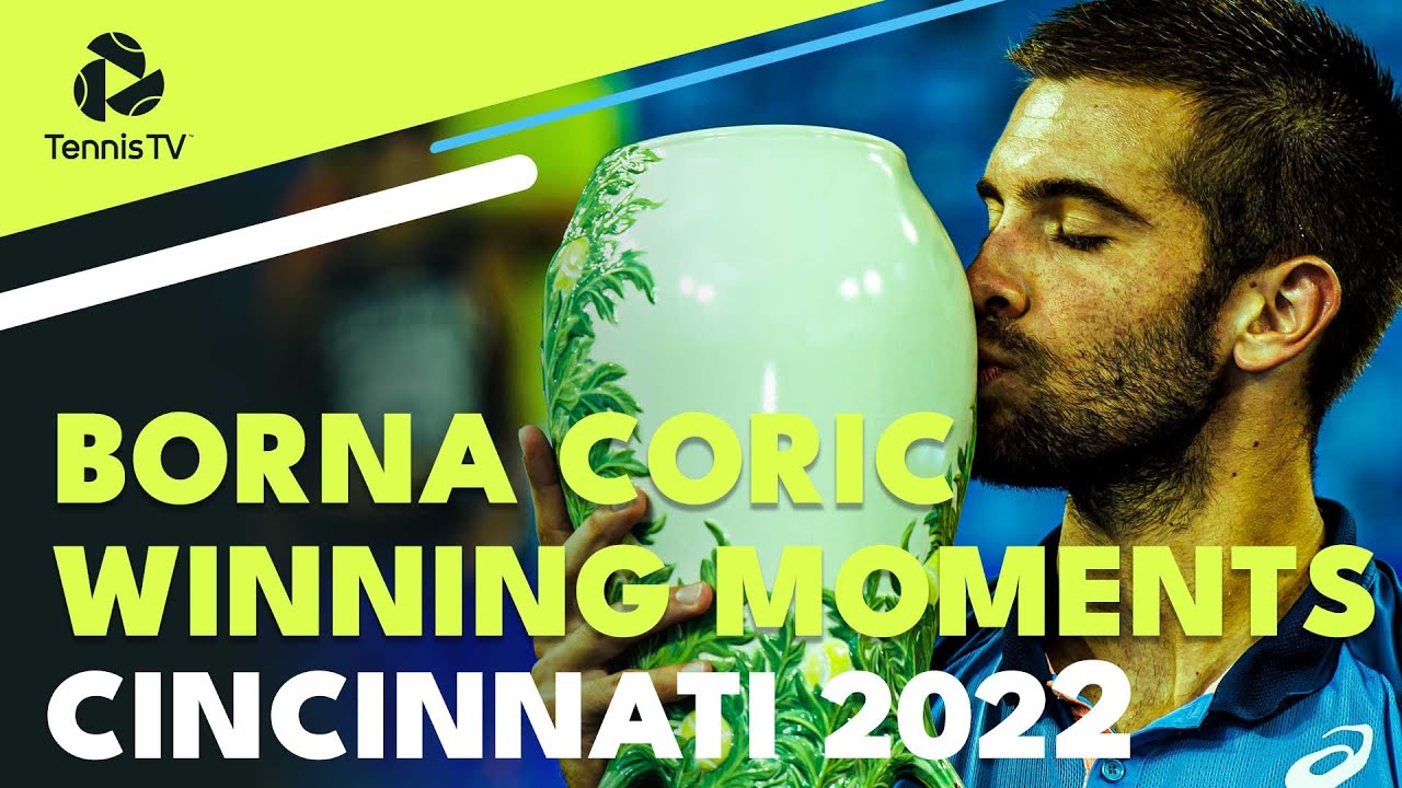 Borna Coric Trophy Lift & Speech | Cincinnati 2022 - YouTube