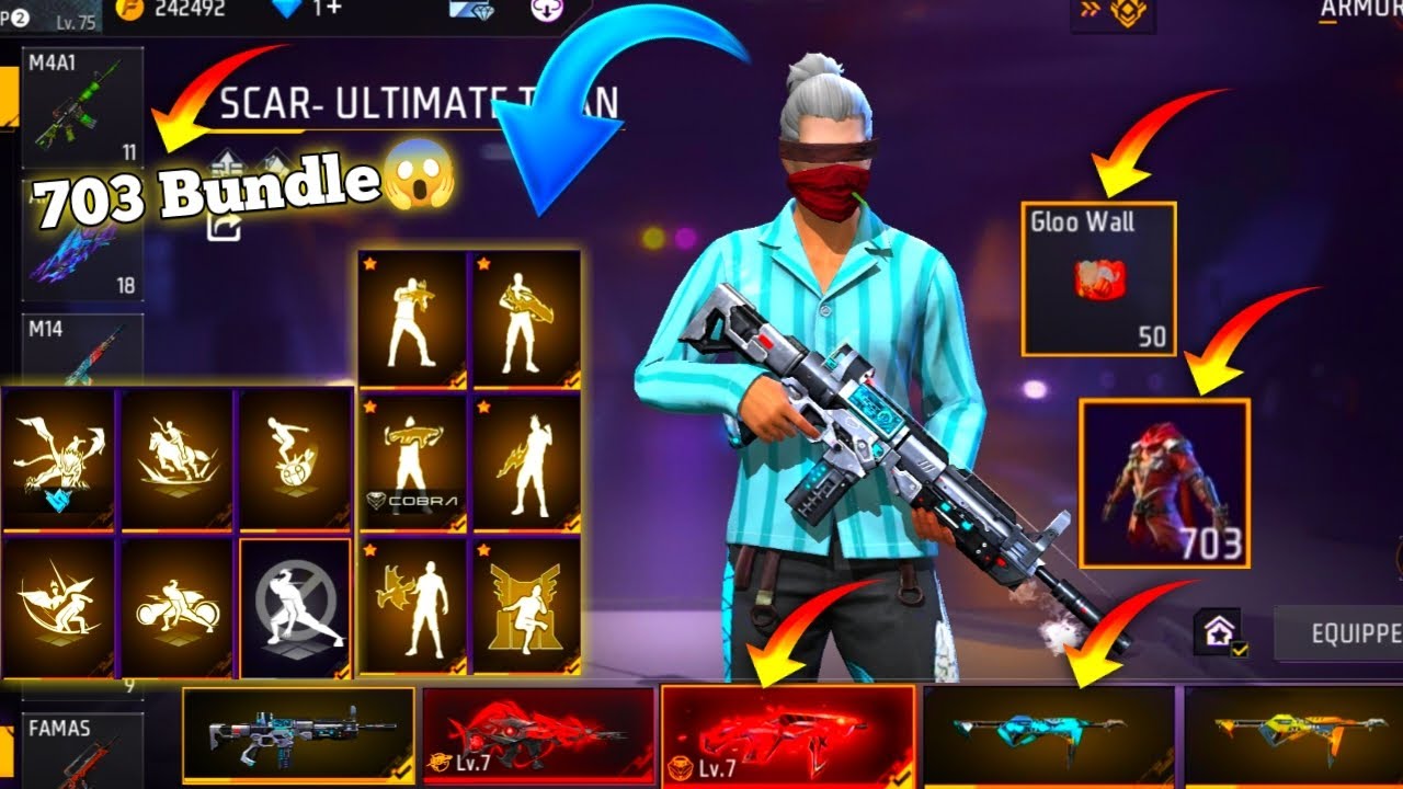 703 Bundle Video Available Today Free Fire 😱 Assassin Cross Bundle Video | 5 Evo Max Video ...