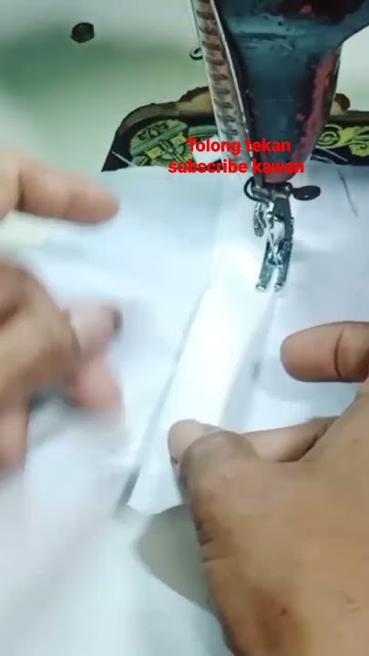 tips and trik menjahit belahan lengan baju kemeja yang mudah//manset #shots - YouTube