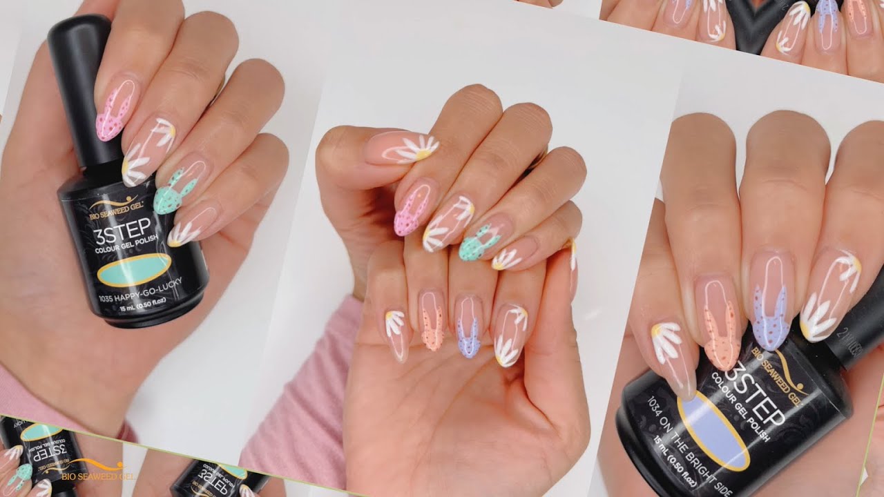 Bio Seaweed Gel Hoppy Easter Nail Art - YouTube