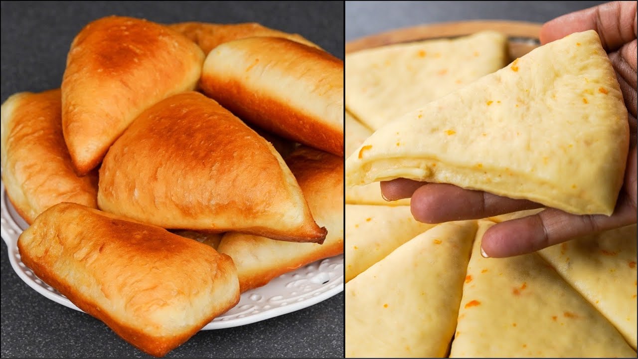 Fried Donut Recipe | Orange Flavoured Donut Recipe | Fried Triangle ...