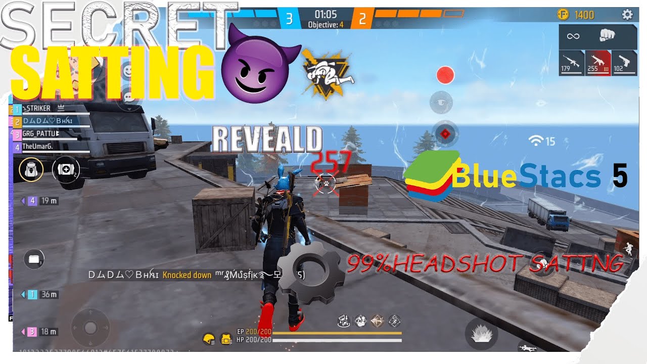 Revealing 99% Headshot Rate SETTING : Bluestacks 5 l Msi 5 (4K) - YouTube