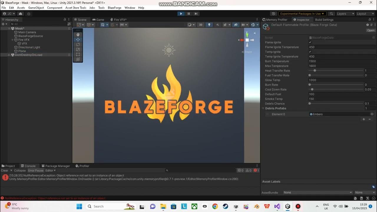 Blaze Forge Fire and Heat Simulation For Unity - Texture Mask - YouTube