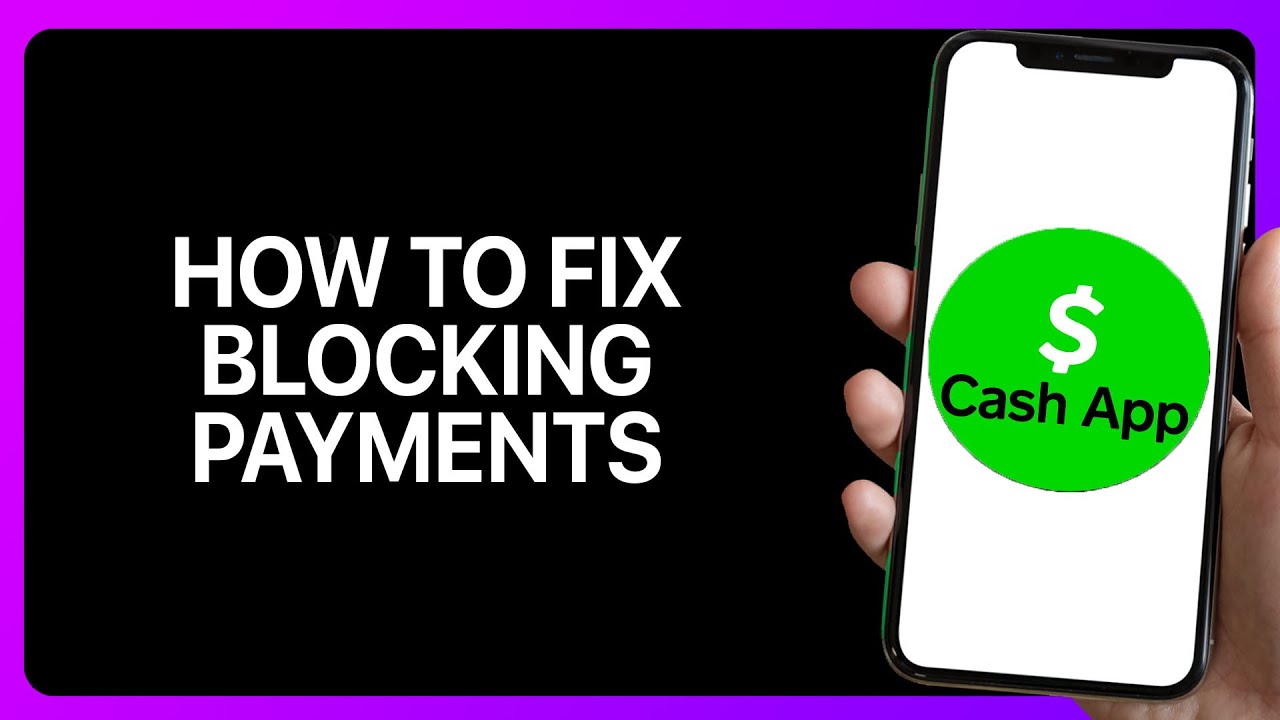 How To Fix Cash App Blocking Payments Tutorial - YouTube