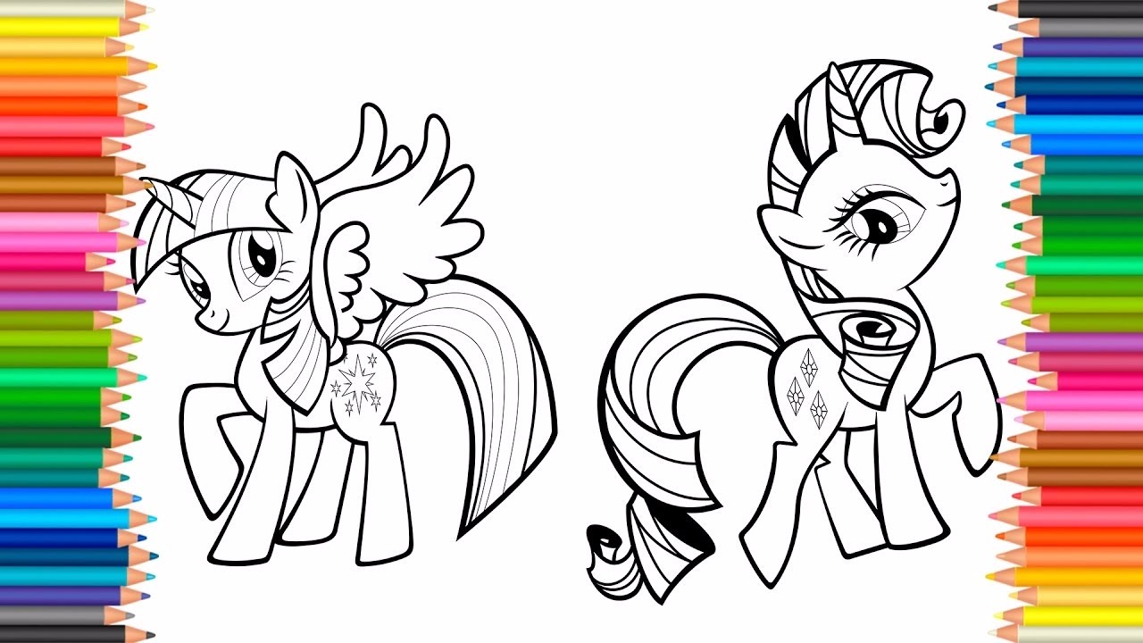 My Little Pony Coloring Book For Kids | MLP Coloring Page For Kids To ...