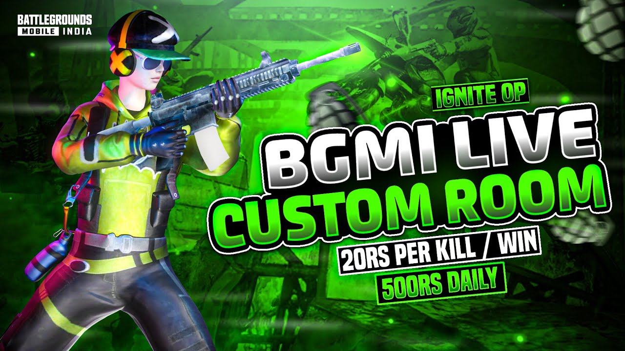 Bgmi Live Custom Rooms | Uc Giveaway | bgmi custom room live - YouTube