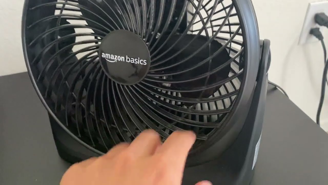 Amazon Basics 3 Speed Small Room Air Circulator Fan Showcase - YouTube