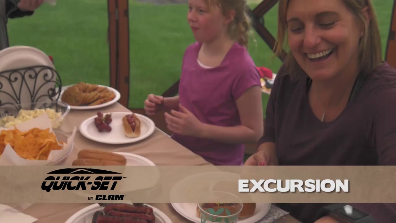 Excursion by Clam Portable Screen House | Protection from Insects - YouTube