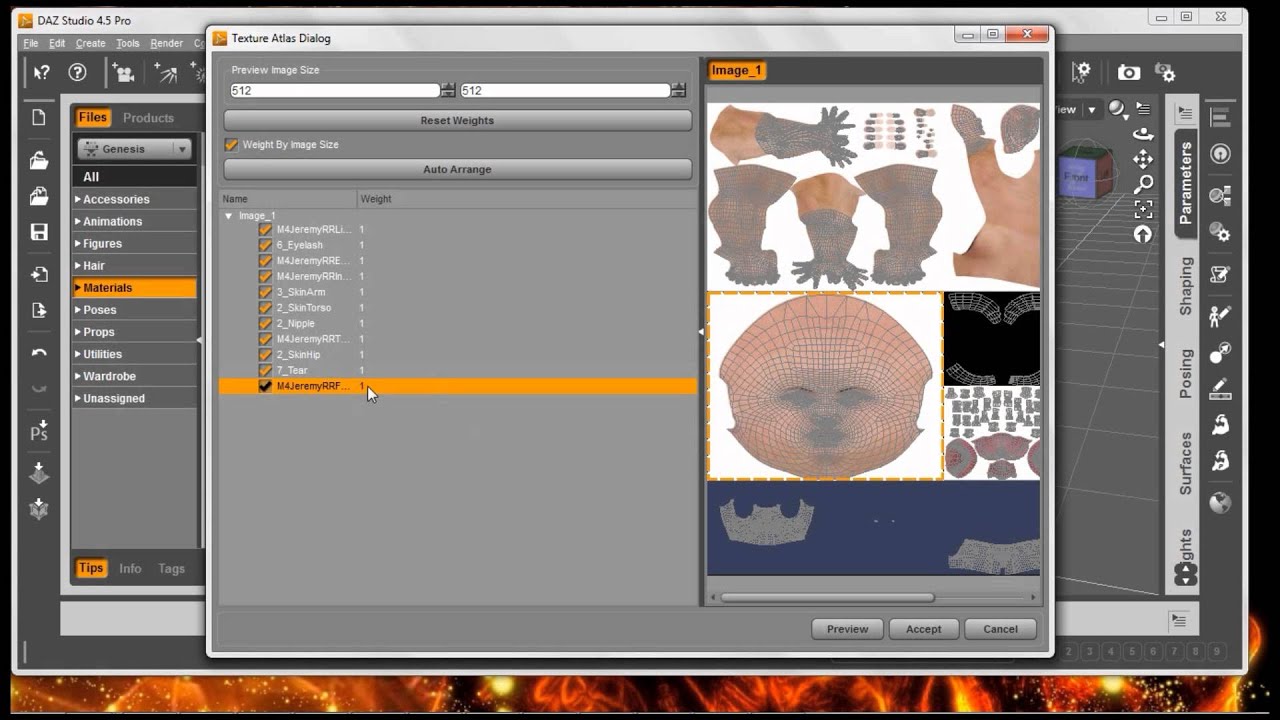 Texture Atlas de Daz Studio (español) - YouTube