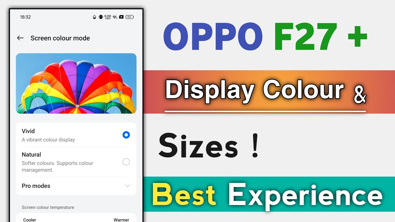 OPPO F27 Series How Change Display Colour ! Display Size Change - YouTube