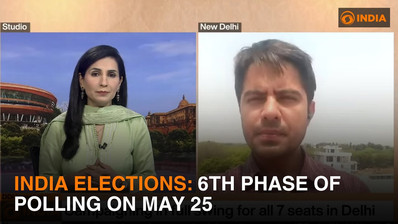 India elections: 6th phase of polling on May 25 | DD India News Hour ...