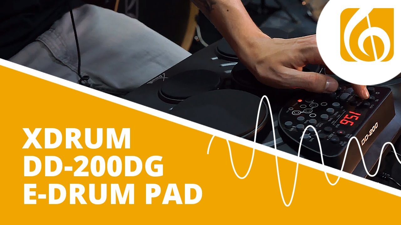 XDrum DD-200DG E-Drum Percussion Pad schwarz - YouTube
