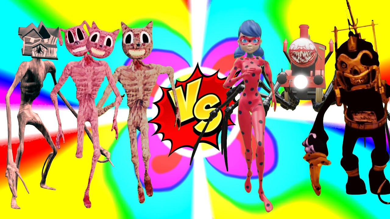 Full 2023/ Team Choo Choo Charles vs Team Siren Head Cat Dog vs ...