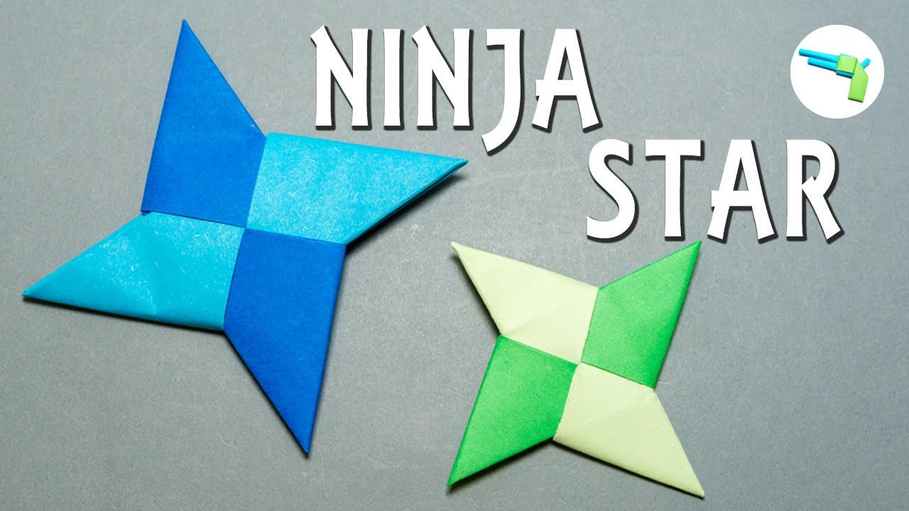 wie bastel ich einen Ninja Stern | Origami Ninja Stern basteln | Ninja ...