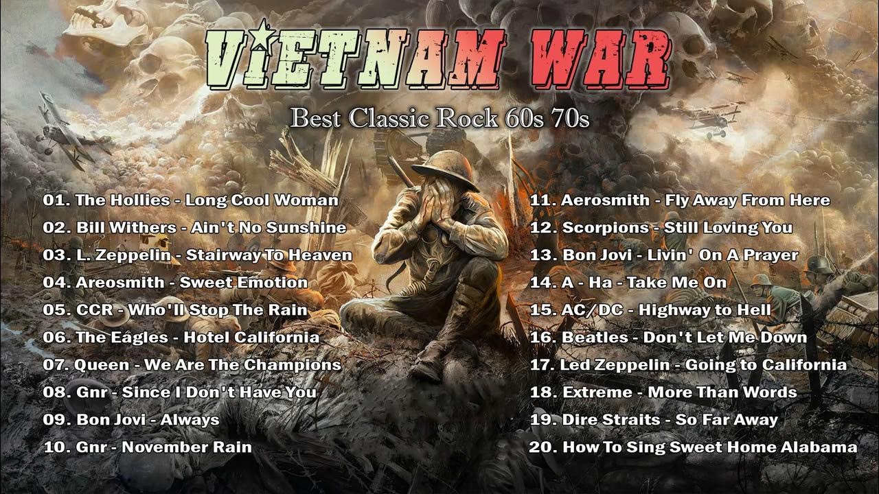 Top 100 Vietnam War Songs🎻BEST ROCK SONGS VIETNAM WAR MUSIC - Best ...