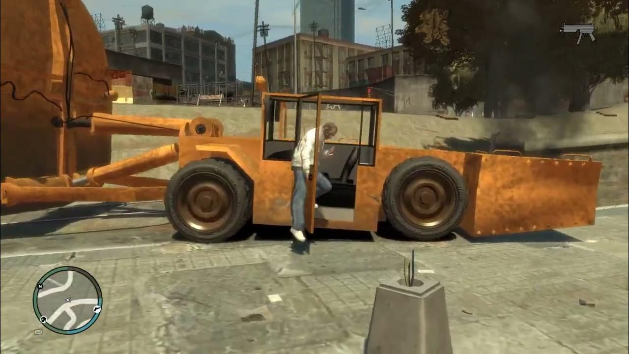 GTA4 - Ultimate traffic speed of 9999999. How long can a digger survive? - YouTube