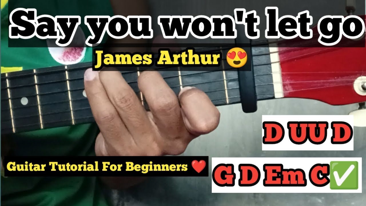 Say you won't let go guitar tutorial for beginners step by step easy ...