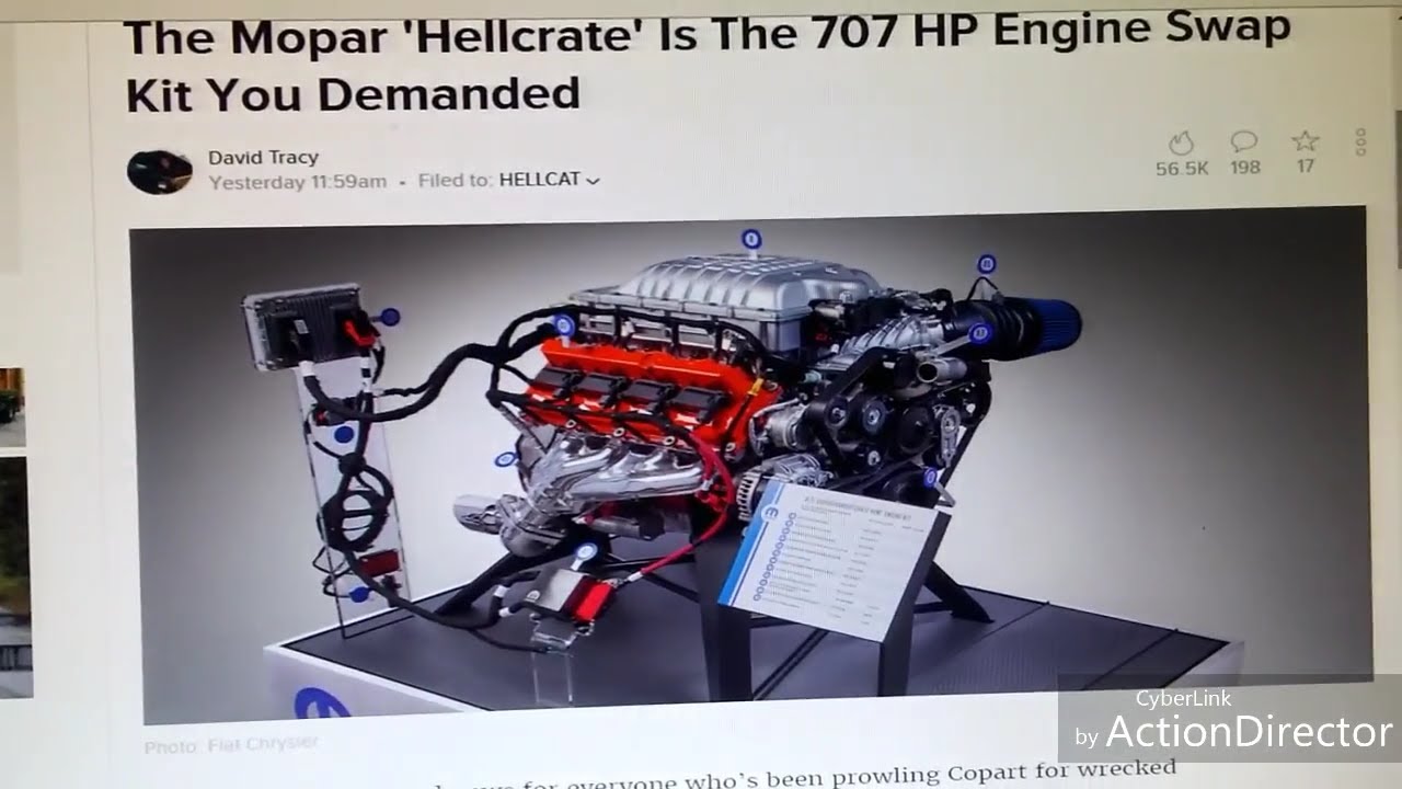 Hellcat "Hellcrate" Engine Kit - YouTube