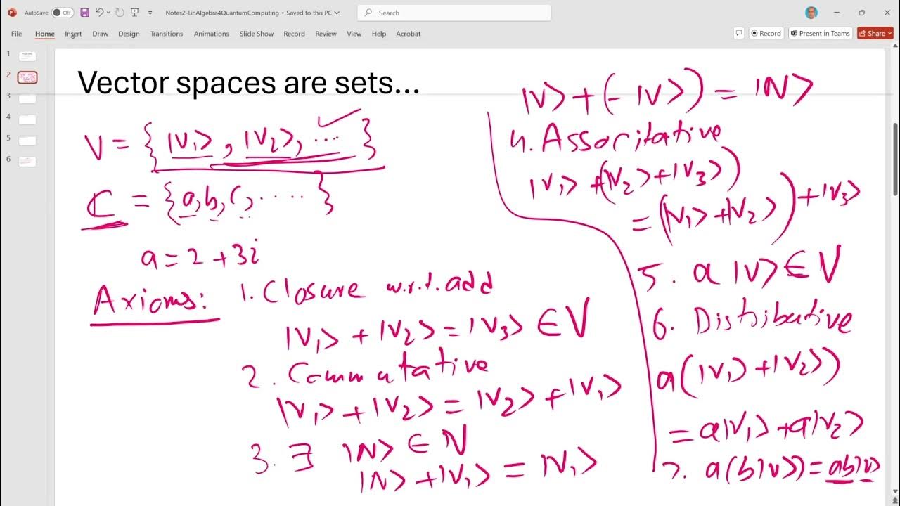 2 - Introduction to Linear Algebra for Quantum Computing - YouTube