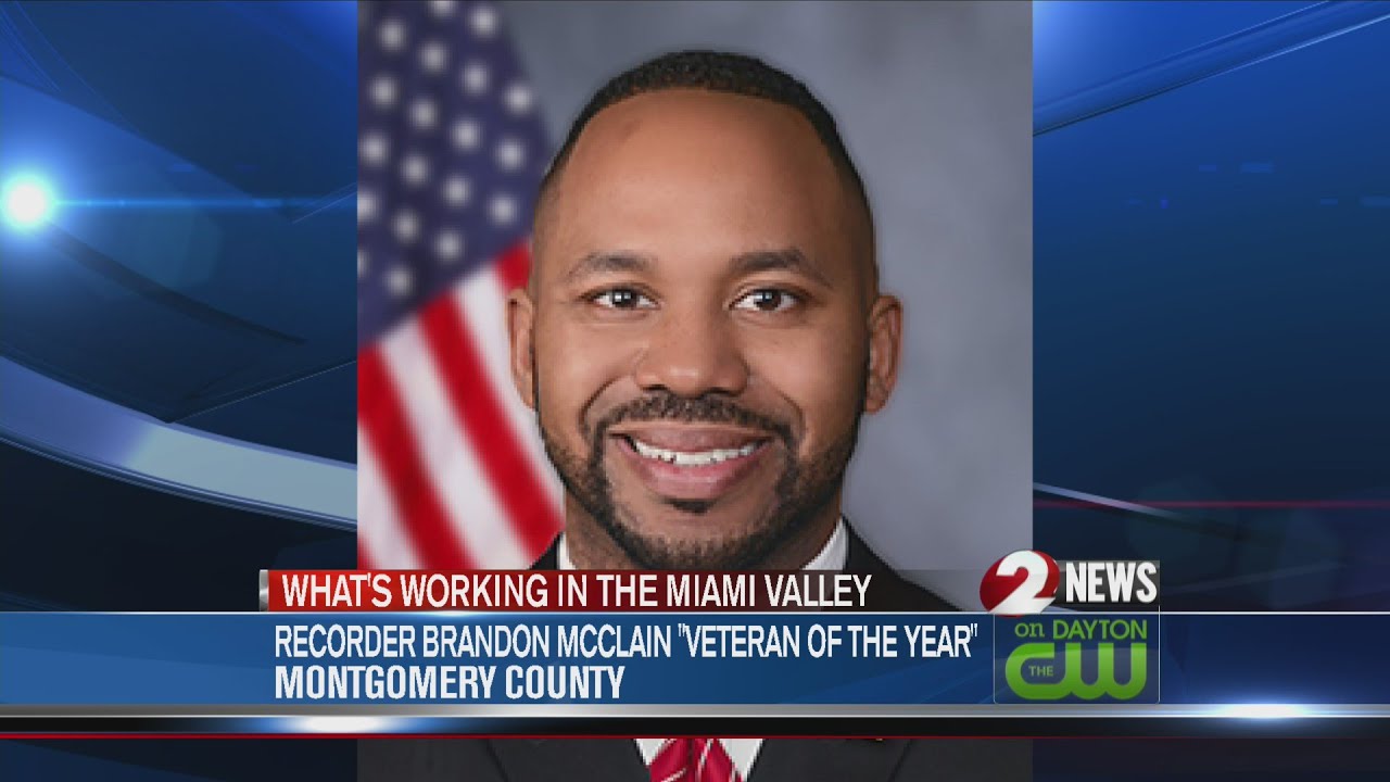 Recorder Brandon McClain named Veteran of the Year - YouTube