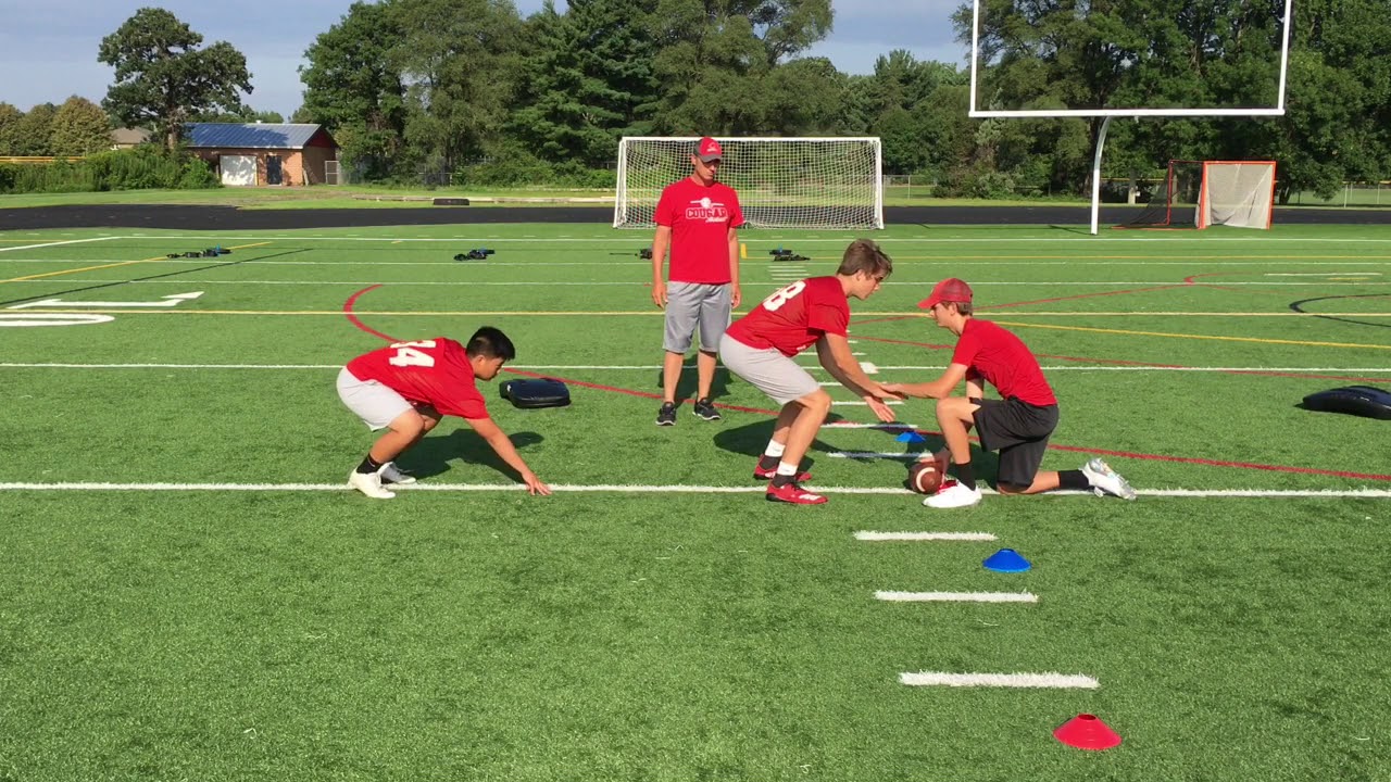 Centennial Youth Football Backs Stance, Steps, Technique - YouTube