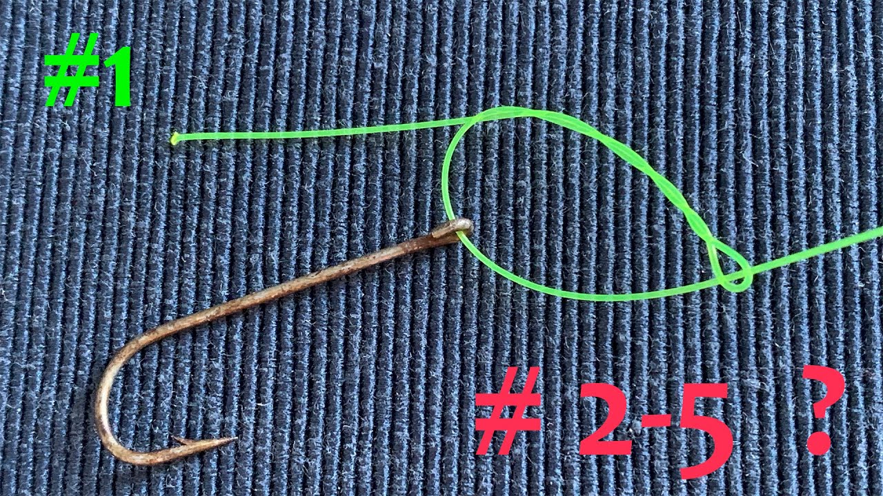 Five super simple and reliable fishing knots for tying a hook! - YouTube